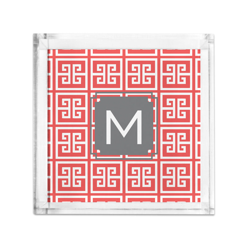 Dabney Lee Petite Monogram Lucite Trays | Classic Prep Monograms